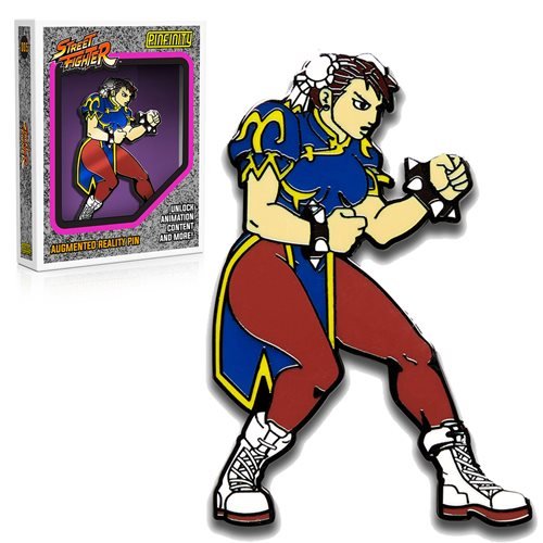 Street Fighter Chun-Li Augmented Reality Enamel Pin – Wanted Pops ...